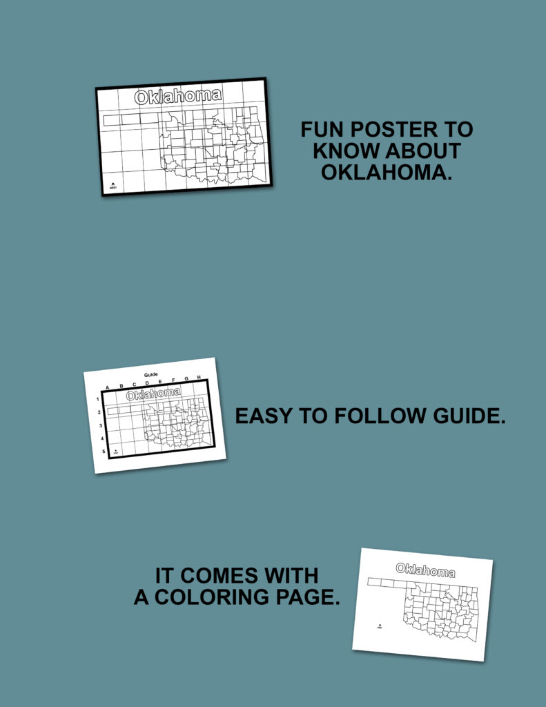 Oklahoma Map Collaboration Poster | Made By Teachers