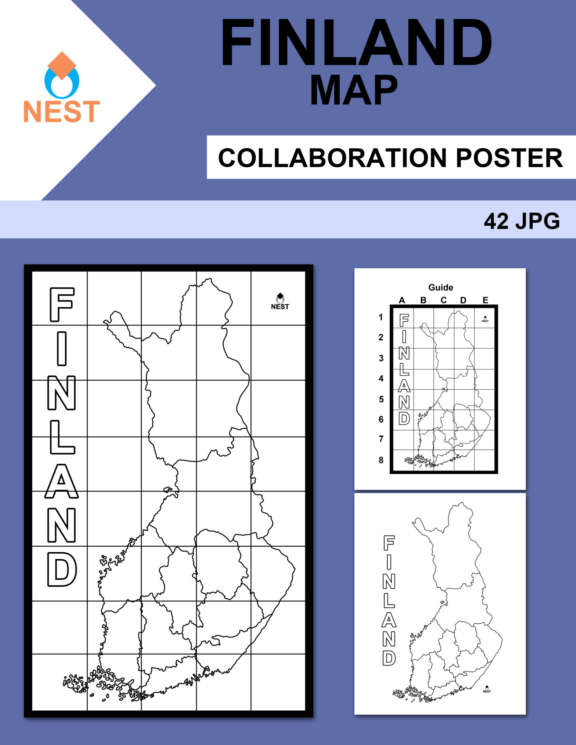 Finland Map Collaboration Poster | Made By Teachers