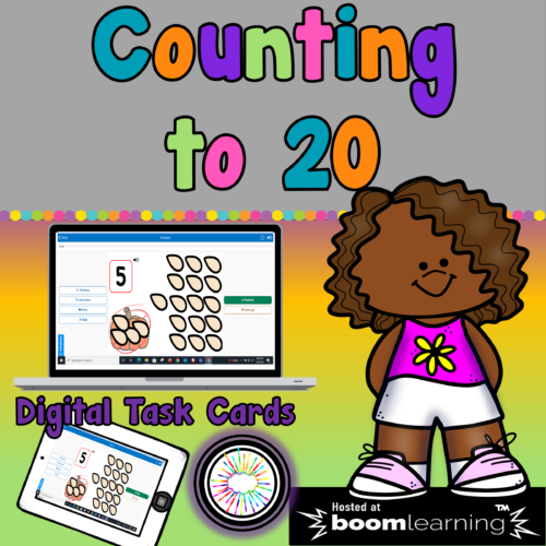 Counting to 20 Digital Task Cards | Boom Cards™ | Made By Teachers