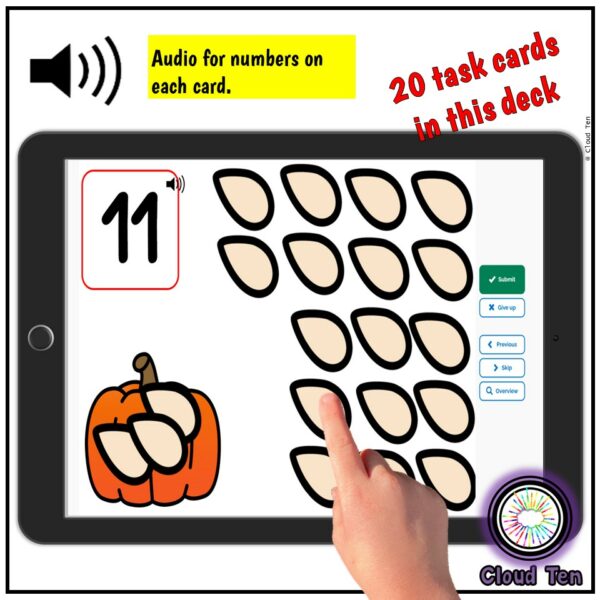 Counting to 20 Digital Task Cards | Boom Cards™ | Made By Teachers