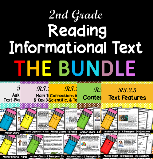 2nd Grade Reading Informational Text: The BIG Bundle! | Made By Teachers
