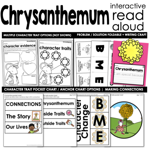 Chrysanthemum Interactive Read Aloud Activities | RETELL + Craft ...