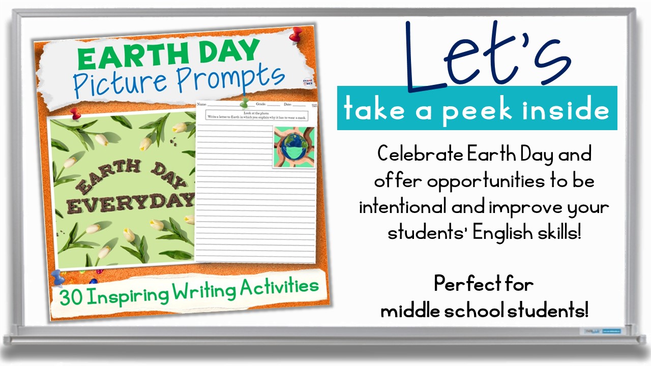 Earth Day Writing Prompts - Narrative Picture Creative Activities and ...