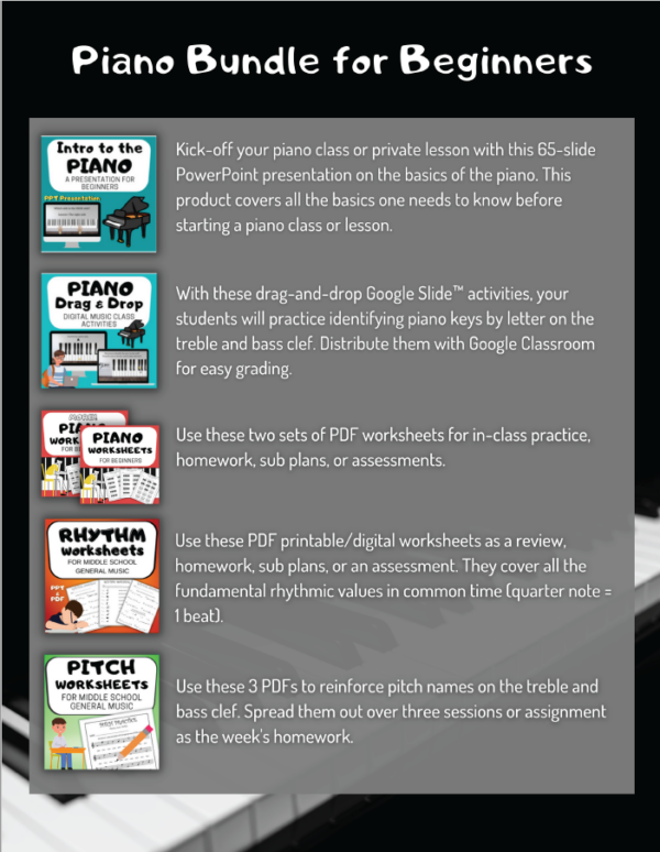 PIANO BUNDLE for Beginners | Made By Teachers