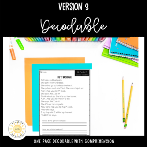 Skills Block Decodables | First Grade | One Page Passages | Made By ...