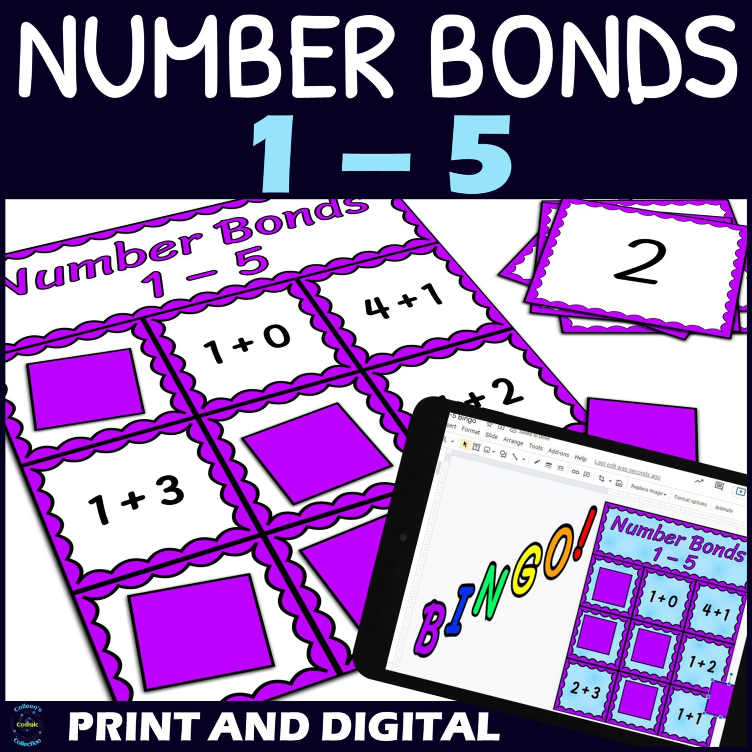 Number Bonds Activity | Bingo Game | Numbers 1-5 | Made By Teachers