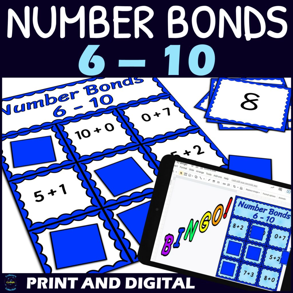 Number Bonds Activity | Bingo Game | Numbers 6-10 | Made By Teachers