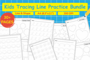 Kids Tracing Line Practice Bundle | Made By Teachers