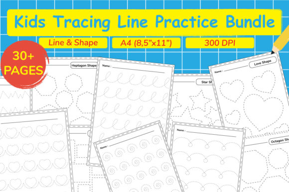 Kids Tracing Line Practice Bundle | Made By Teachers