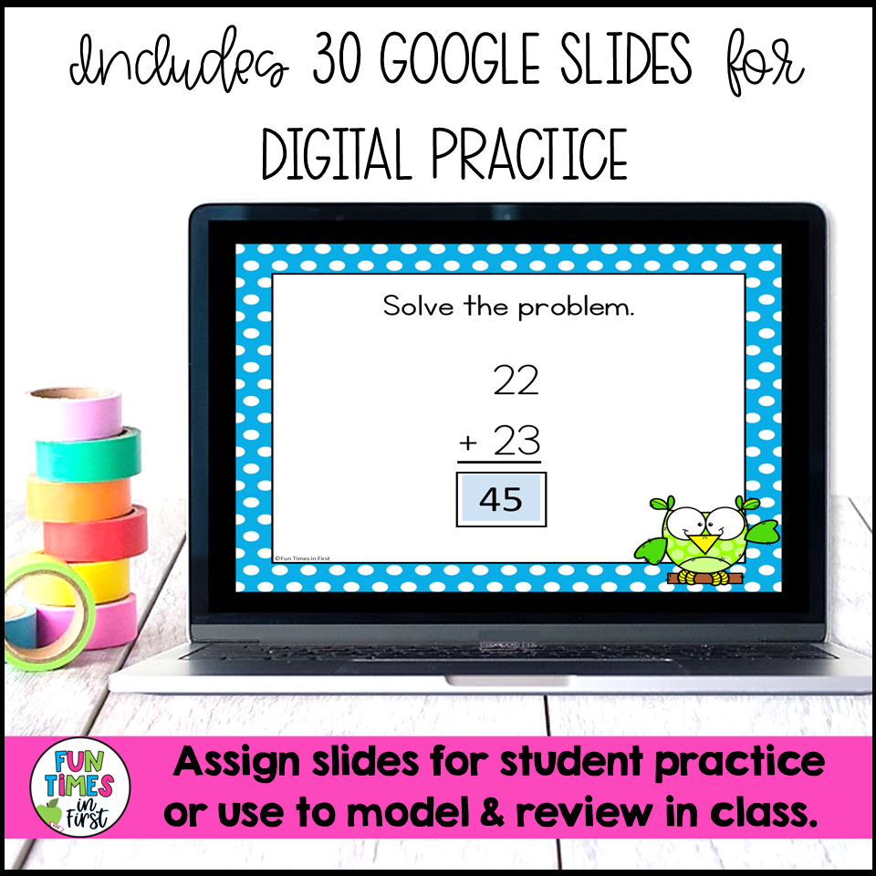 Two Digit Addition and Subtraction Math Task Cards No Regrouping | Made ...