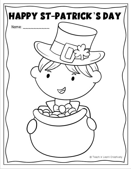 St. Patrick's Day Coloring Pages | Made By Teachers