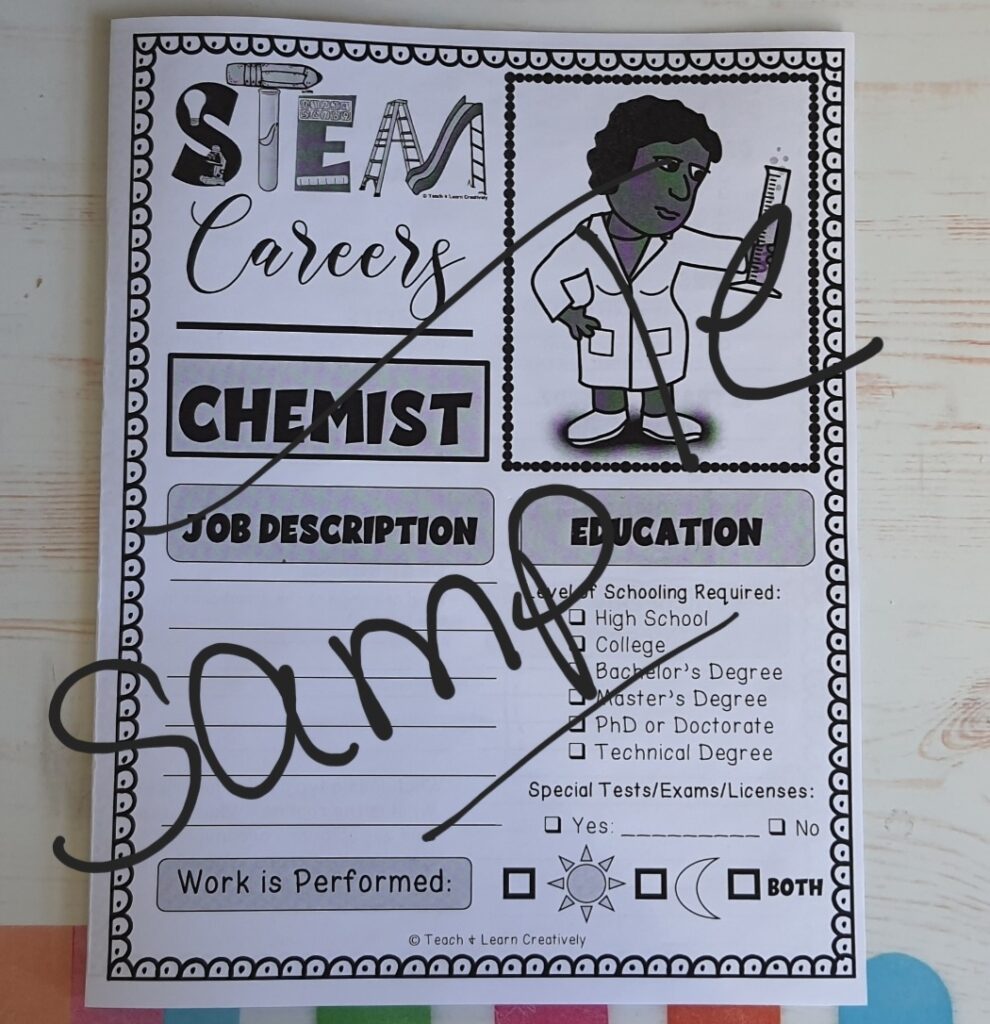 STEM Careers Research Project Early Finishers | Made By Teachers