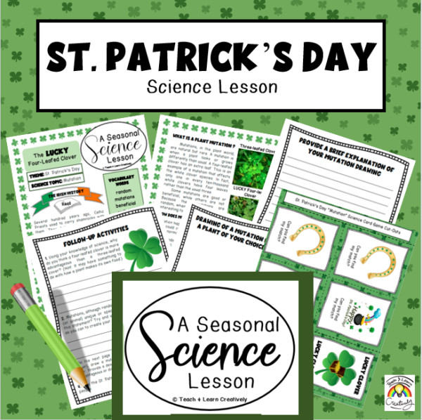 St. Patrick's Day Science Lesson, Shamrock, Activity and Game | Made By ...