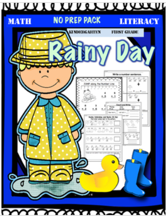 Math and Literacy Centers for Kindergarten 1st grade 2nd grade | Made ...