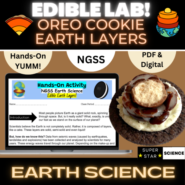 Oreo Earth Layers Lab EDIBLE Middle School Earth Science Model STEM ...