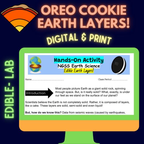 Oreo Earth Layers Lab EDIBLE Middle School Earth Science Model STEM ...