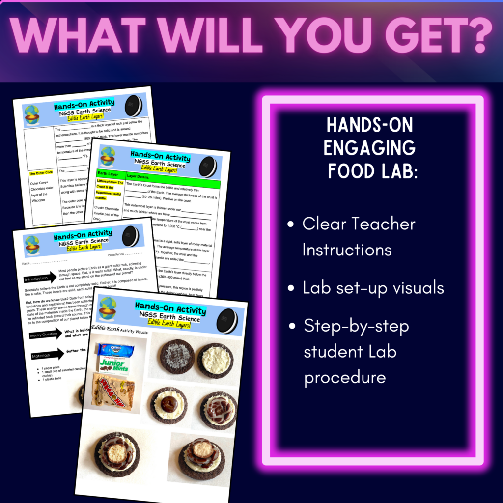 Oreo Earth Layers Lab EDIBLE Middle School Earth Science Model STEM ...