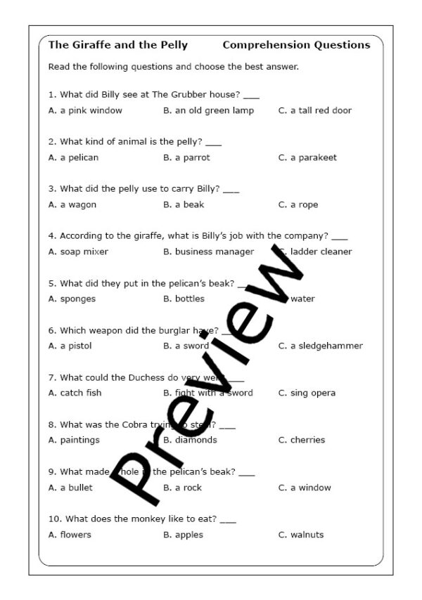 Roald Dahl "The Giraffe and the Pelly and Me" worksheets | Made By Teachers
