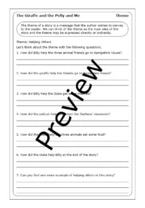 Roald Dahl "The Giraffe and the Pelly and Me" worksheets | Made By Teachers