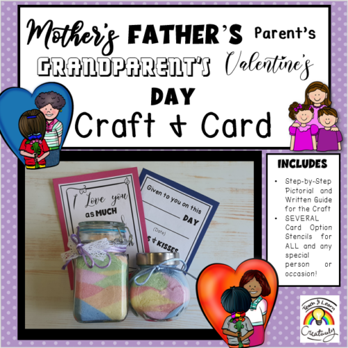 Mother's Day Craft and Card (Father's Grandparent's Valentine's Craft ...