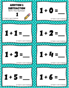 Math Tables 1 to 10 Flash Cards (Front and Back) with Sums to 20 | Made ...