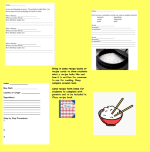 EVERYBODY COOKS RICE READING & ACTIVITY GUIDE | Made By Teachers