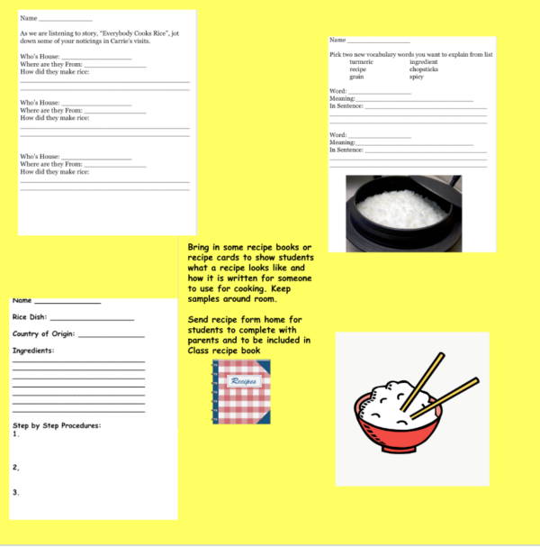 EVERYBODY COOKS RICE READING & ACTIVITY GUIDE | Made By Teachers