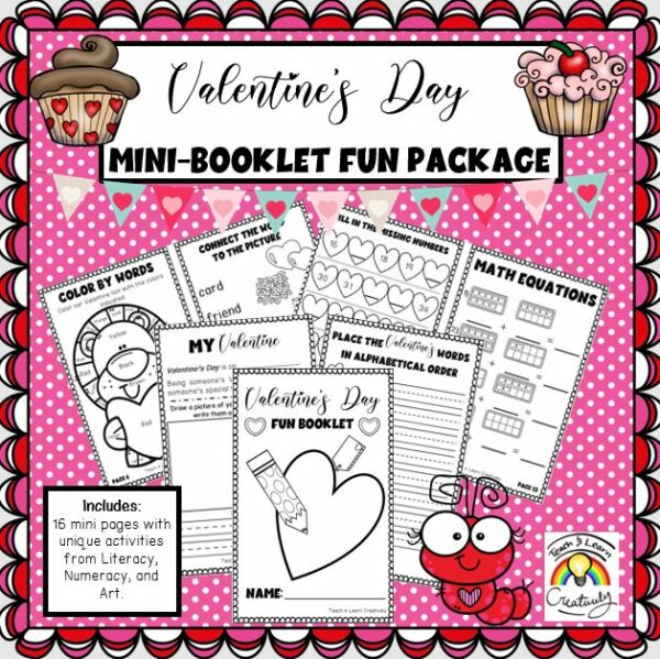 Valentine's Day Mini Booklet Fun Package | Made By Teachers