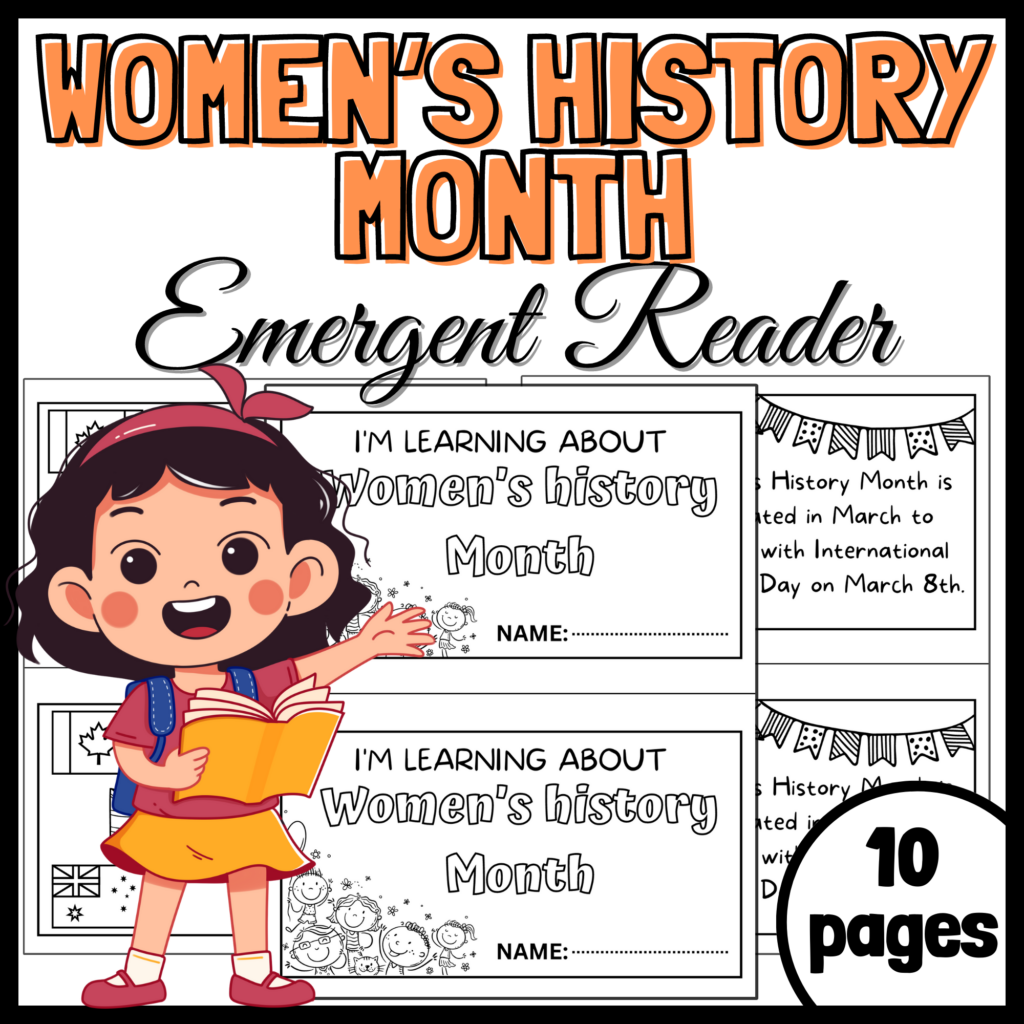 Women’s history Month Emergent Reader | Women’s history Month ...