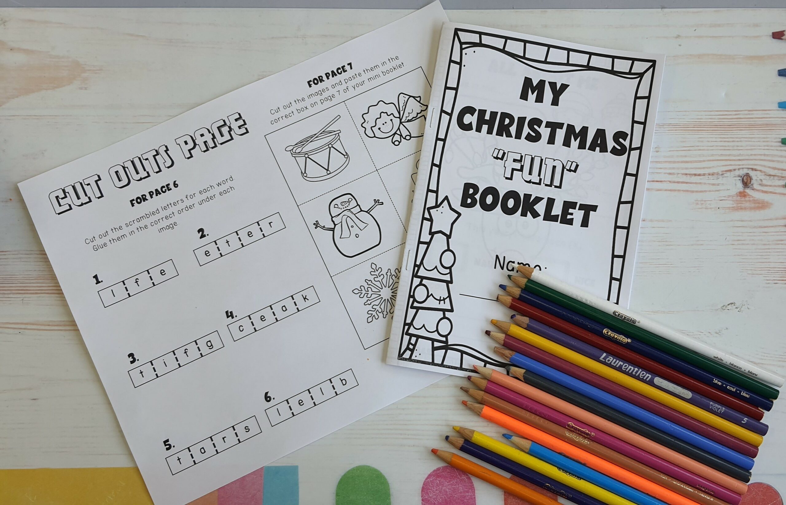 Christmas Fun Package Mini Booklet Activity | Made By Teachers