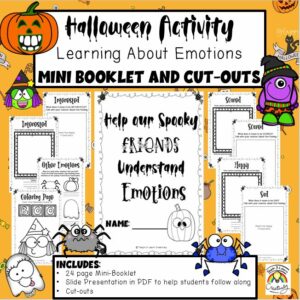Halloween Activity Emotions Cut and Paste Mini Booklet | Made By Teachers