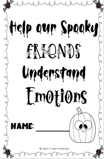 Halloween Activity Emotions Cut and Paste Mini Booklet | Made By Teachers