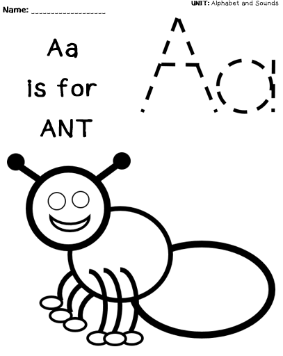 Letter and Sound Practice A-Z Alphabet (Differentiated Worksheets ...