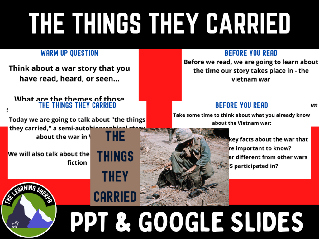 The Things They Carried | Made By Teachers