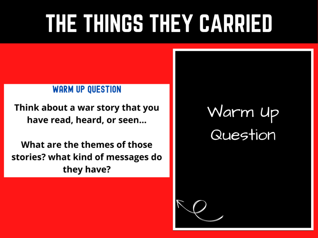 The Things They Carried | Made By Teachers