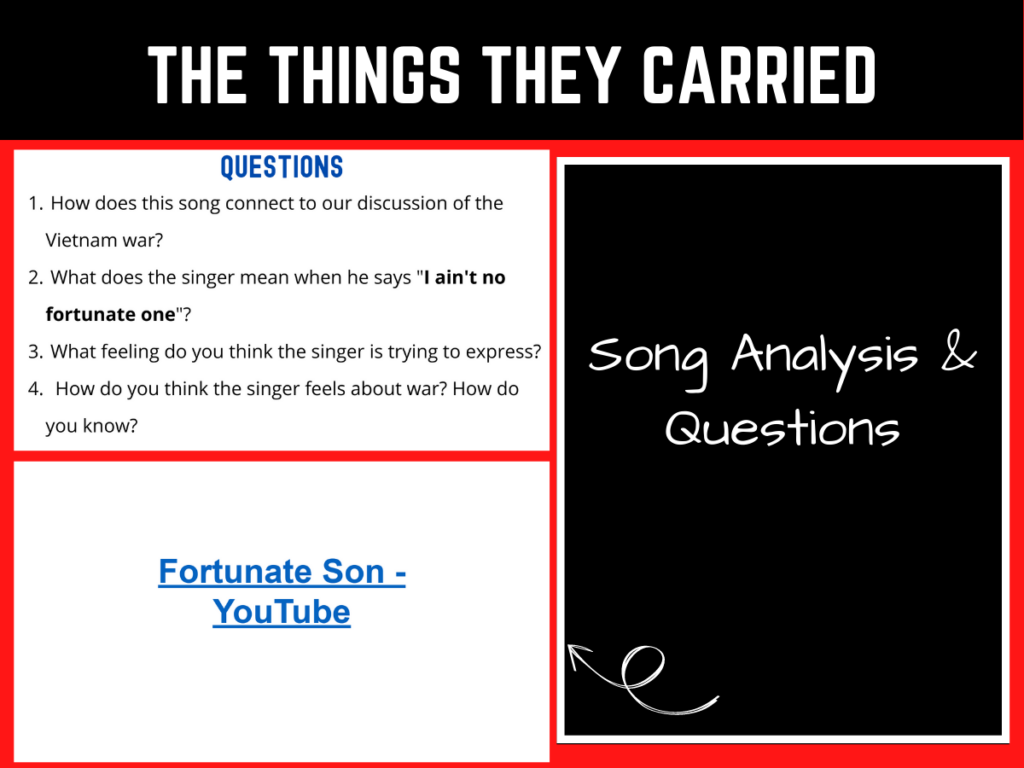 The Things They Carried | Made By Teachers