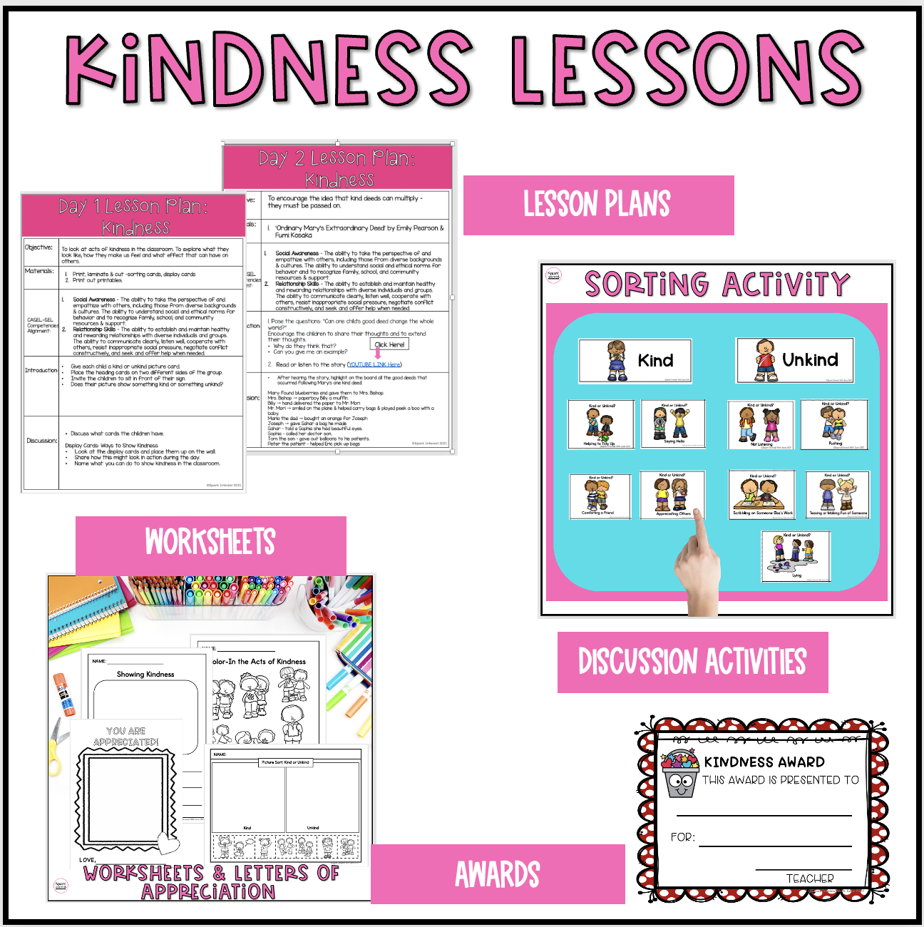 Kindness Activities for Preschool | BUNDLE | Made By Teachers