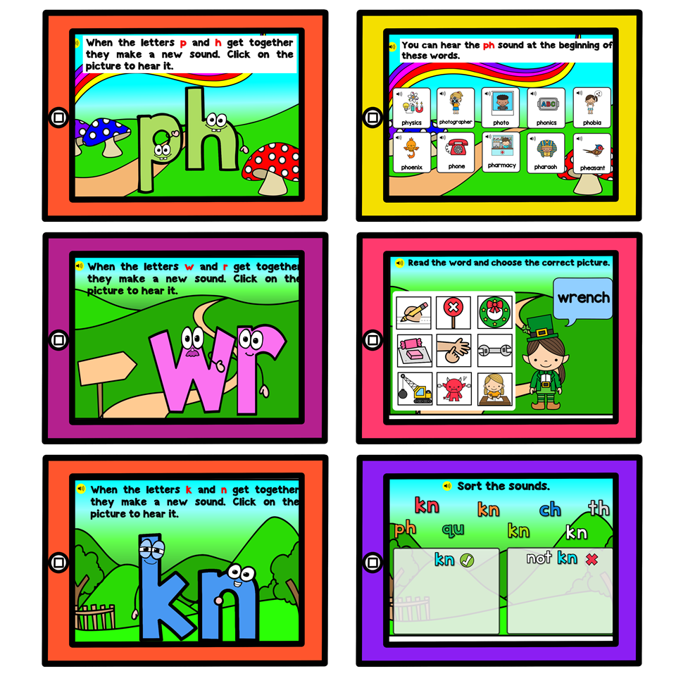 St. Patrick's Digraphs BOOM CARDS Bundle | Made By Teachers
