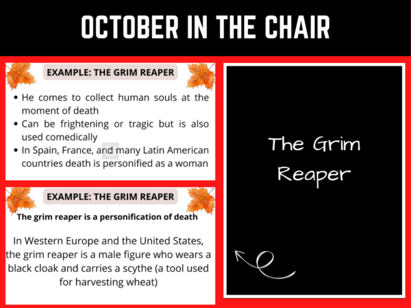 October in the Chair Neil Gaiman | High School ELA Short Story Lesson ...