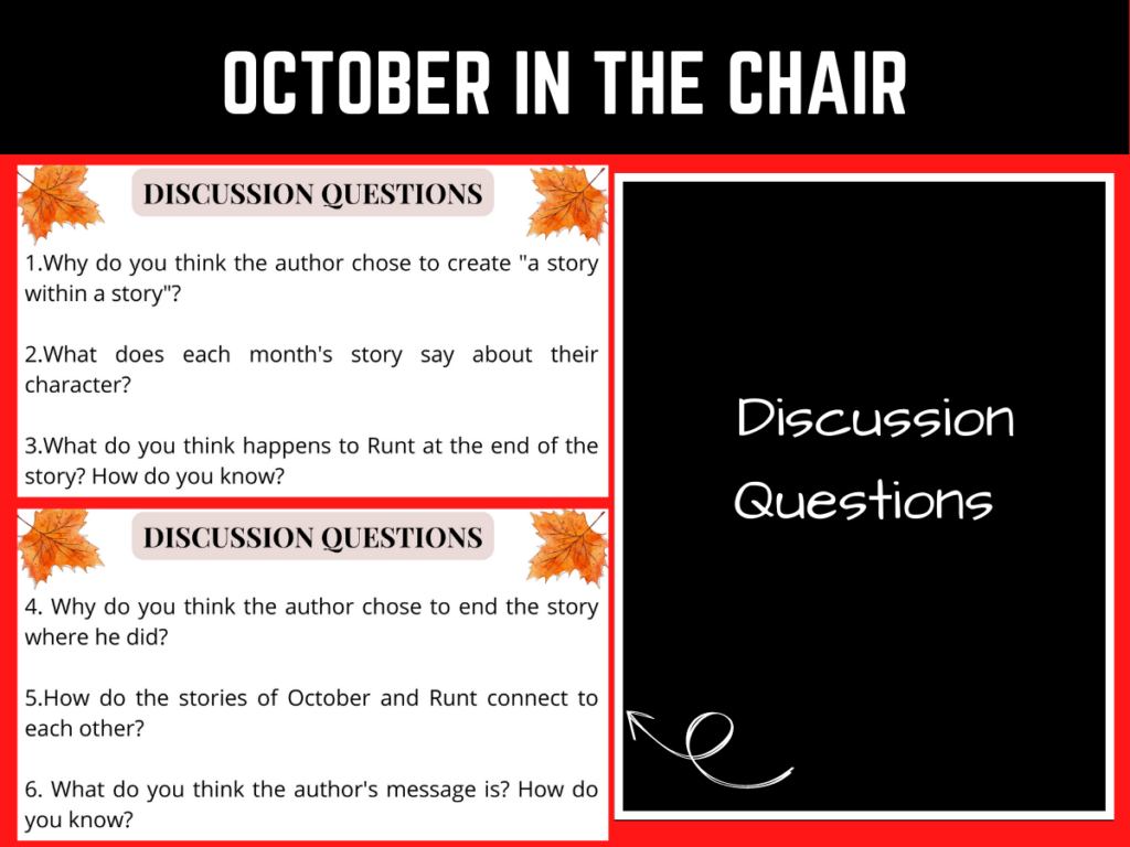 October in the Chair Neil Gaiman | High School ELA Short Story Lesson ...