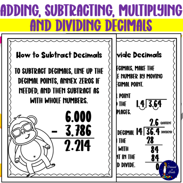 Adding, Subtracting, Multiplying, and Dividing Decimals | Made By Teachers