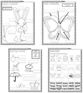 Spring LABELING Worksheets Easter SPED Speech Easter | Made By Teachers