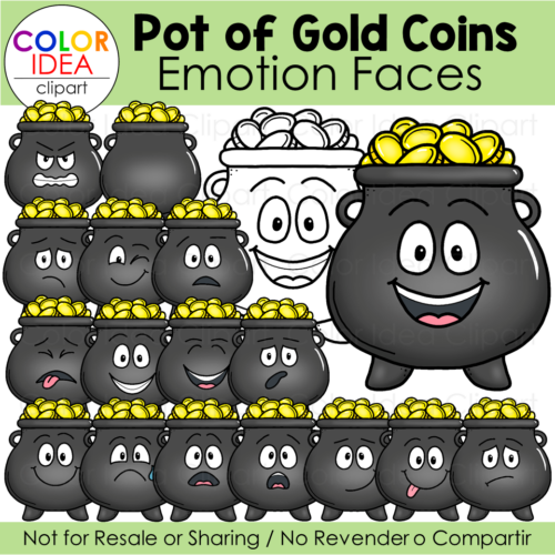 Pot of Gold Emotion Faces | Made By Teachers