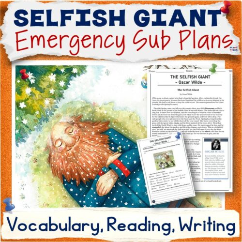 Emergency Sub Plans Worksheets - Oscar Wilde Short Story Reading ...