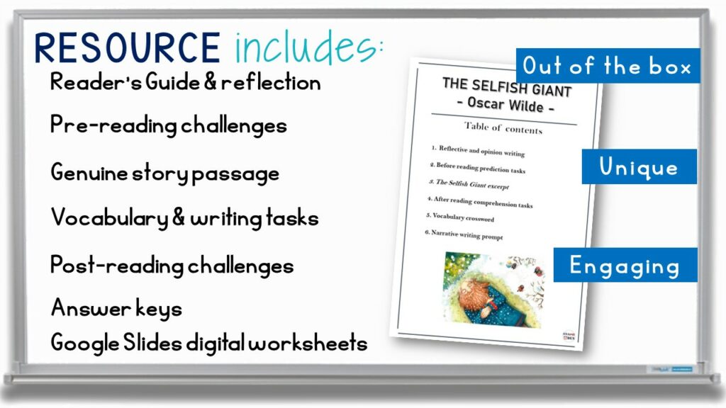 Emergency Sub Plans Worksheets - Oscar Wilde Short Story Reading ...