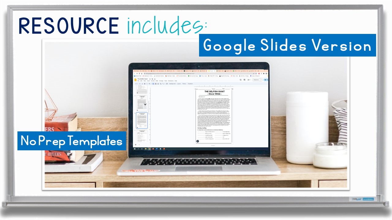 Emergency Sub Plans Worksheets - Oscar Wilde Short Story Reading ...