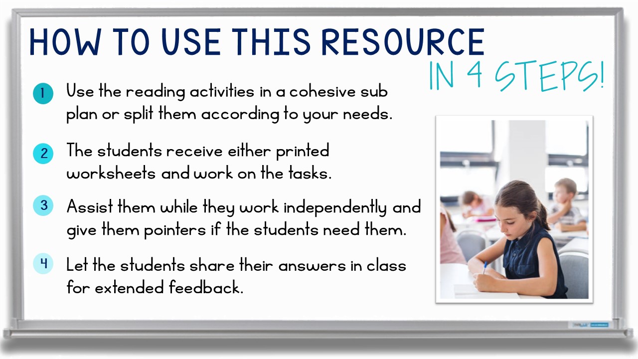 Emergency Sub Plans Worksheets - Oscar Wilde Short Story Reading ...