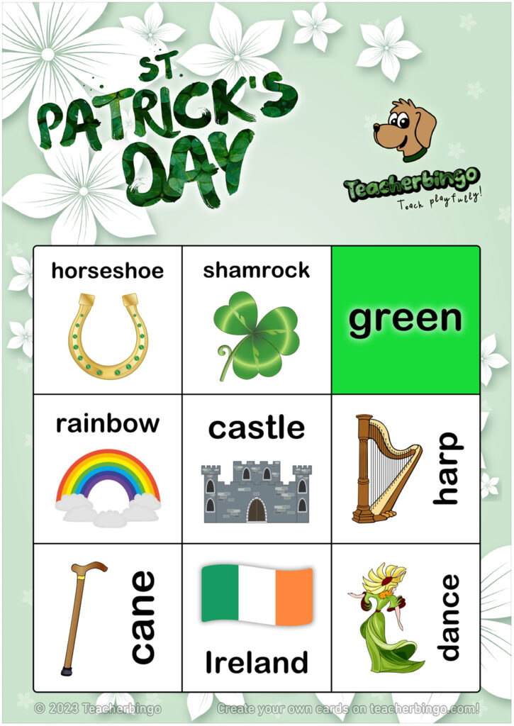 St Patrick’s Day Bingo 3x3 (5 pages + call sheet) | Made By Teachers