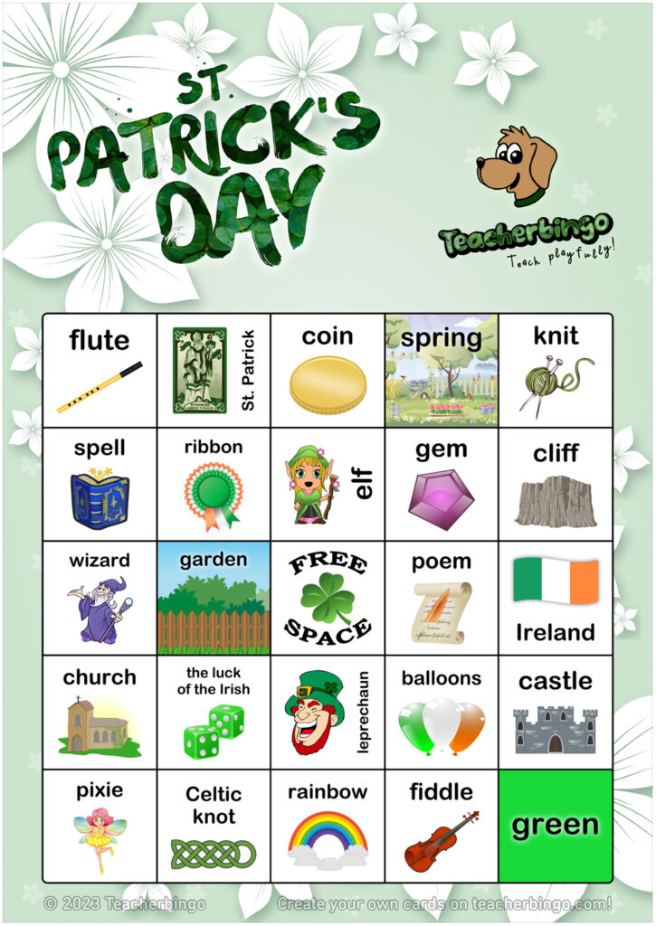 St Patrick’s Day Bingo 5x5 (5 pages + call sheet) | Made By Teachers