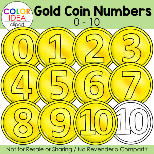 Gold Coin Numbers | Made By Teachers
